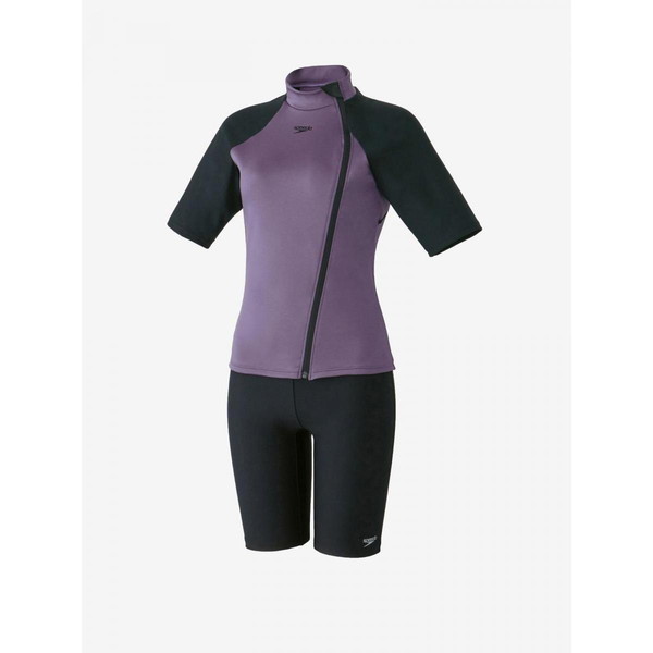 【楽天市場】Speedo スピード レディース 水着 セパレート Curvy Boom Short Sleeve Zip Sepa 水泳 水着 ...