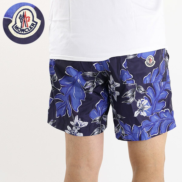 【楽天市場】MONCLER モンクレール Swimwear スイムウェア スイムショーツ 水着 ビーチウェア ロゴ クラシック メンズ ...