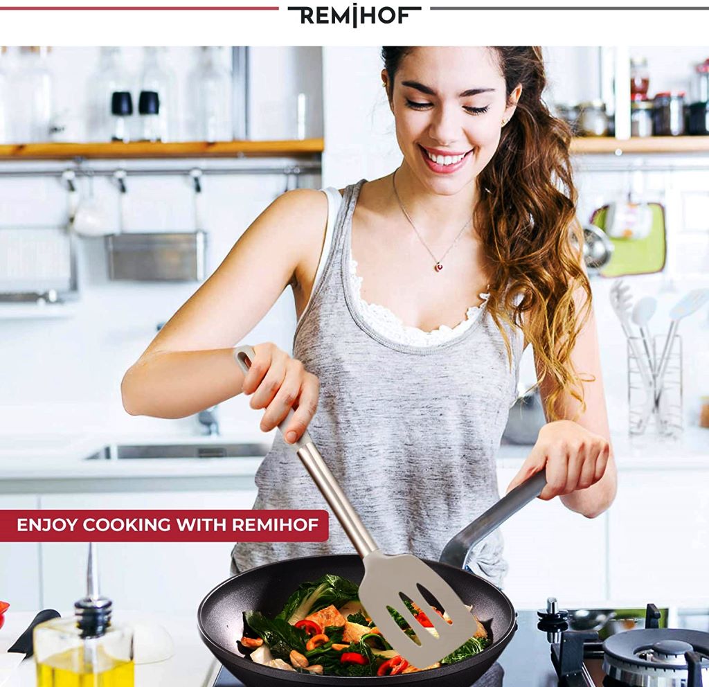 【楽天市場】REMIHOF キッチン用品 セット9セット グレー キッチンセット スパチュラ ターナー おたま ひしゃく パスタサーバー ...