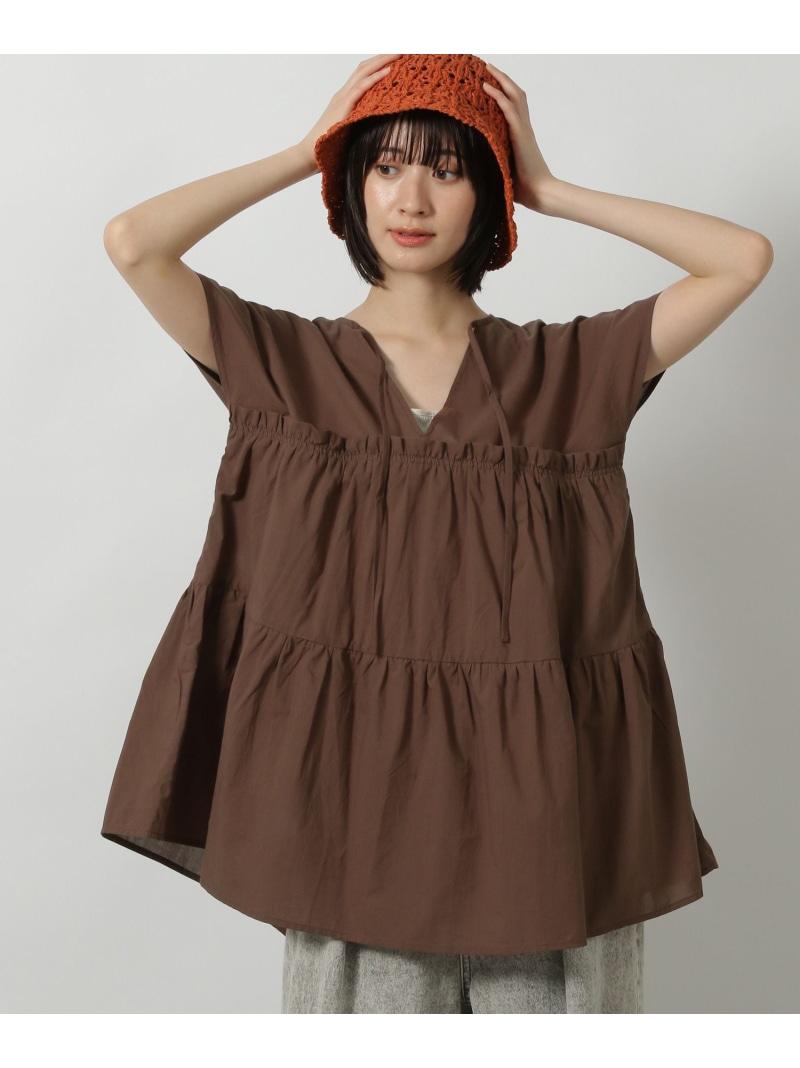 【楽天市場】【SALE／14%OFF】2WAYティアードチュニック LAKOLE ラコレ トップス シャツ・ブラウス ベージュ ブラウン ホワイト ブラック レッド【RBA_E ...