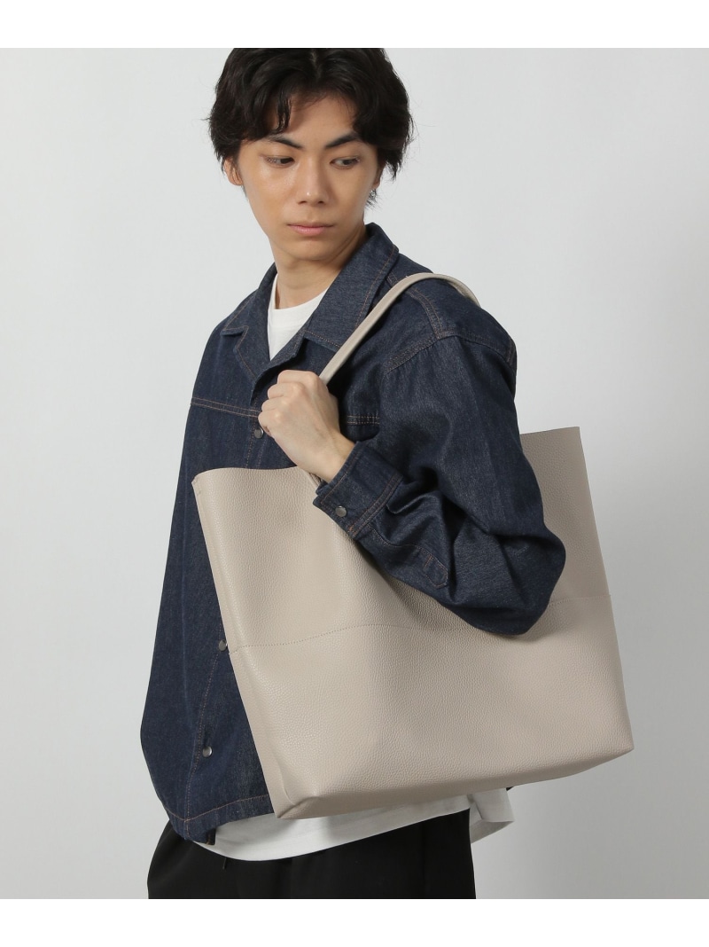 【楽天市場】2スタイル横長トートバッグ LAKOLE ラコレ バッグ トートバッグ ブラック グレー【送料無料】[Rakuten Fashion]：LAKOLE