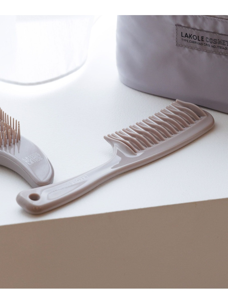 【楽天市場】ヘアコーム LAKOLE ラコレ ヘアケア ヘアブラシ・コーム グレー[Rakuten Fashion]：LAKOLE