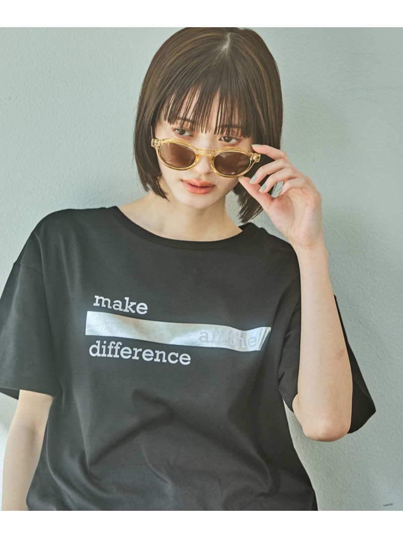 【楽天市場】箔プリントアソートロゴT LAKOLE ラコレ トップス カットソー・Tシャツ グレー ホワイト ブラック[Rakuten Fashion]：LAKOLE