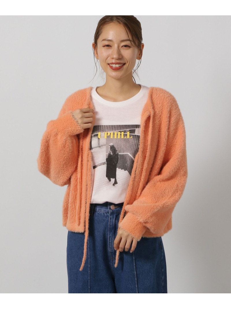 【楽天市場】【SALE／10%OFF】2WAYシャギーリボンカーディガン LAKOLE ラコレ トップス カーディガン オレンジ グレー ホワイト【RBA_E】[Rakuten Fashion ...