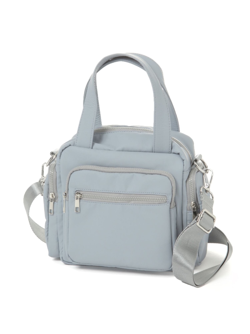 【楽天市場】マルチポケットミニショルダーバッグ LAKOLE ラコレ バッグ ショルダーバッグ ブルー ホワイト ブラック【送料無料】[Rakuten Fashion]：LAKOLE