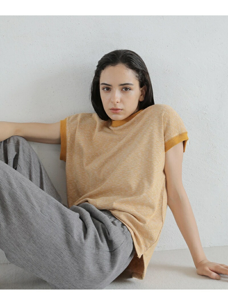 【楽天市場】【SALE／37%OFF】(W)CスラビーミニストライプT LAKOLE ラコレ トップス カットソー・Tシャツ イエロー グリーン ブラウン ブラック【RBA_E ...