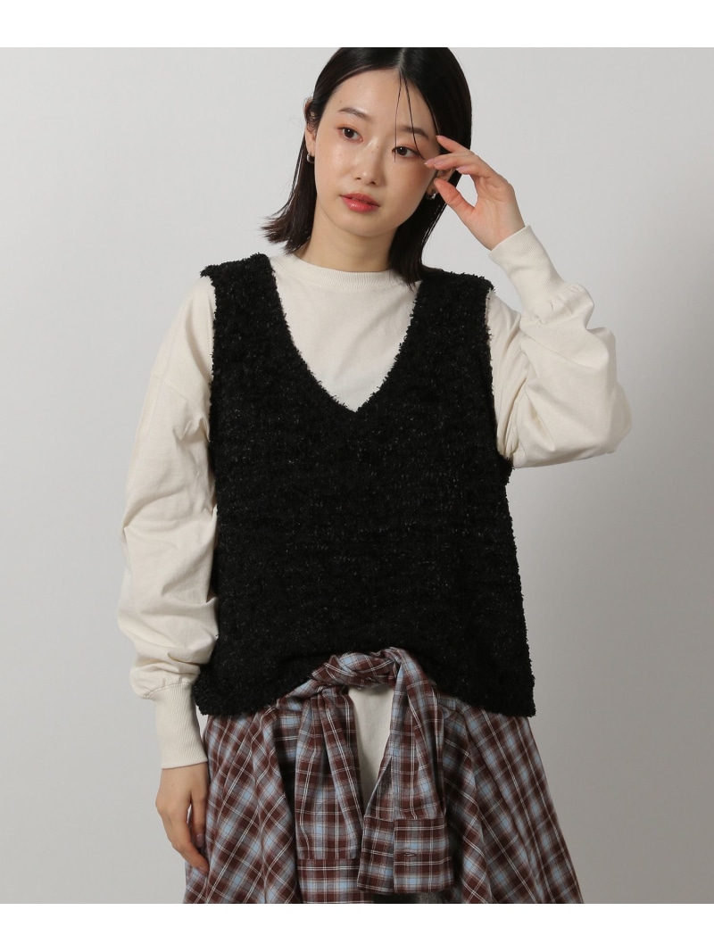 【楽天市場】【SALE／70%OFF】フラッグヤーンニットベスト LAKOLE ラコレ トップス ベスト・ジレ ホワイト ブラック グリーン【RBA_E】[Rakuten Fashion ...