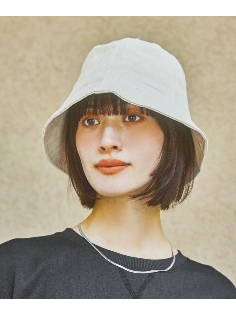 【楽天市場】【SALE／37%OFF】麻混パネルハット LAKOLE ラコレ 帽子 ハット ブラック ホワイト【RBA_E】[Rakuten Fashion]：LAKOLE