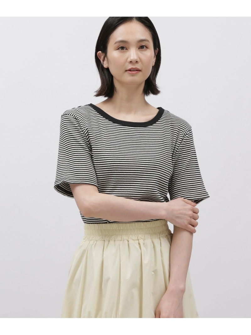 【楽天市場】【SALE／47%OFF】コットンテレコベーシックカットソー LAKOLE ラコレ トップス カットソー・Tシャツ ホワイト ブラック ブラウン ブルー【RBA_E ...