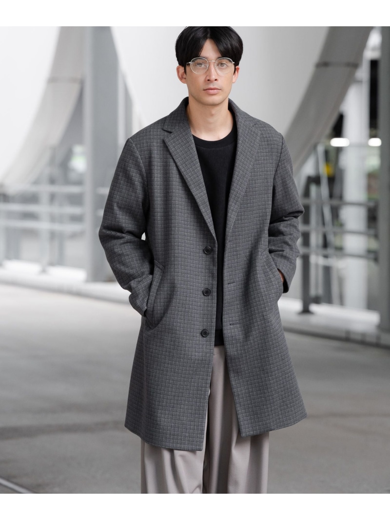 【楽天市場】ウーリーテックチェスターコート LAKOLE ラコレ ジャケット・アウター チェスターコート ネイビー ブラック ホワイト【先行予約】*【送料無料】[Rakuten Fashion ...