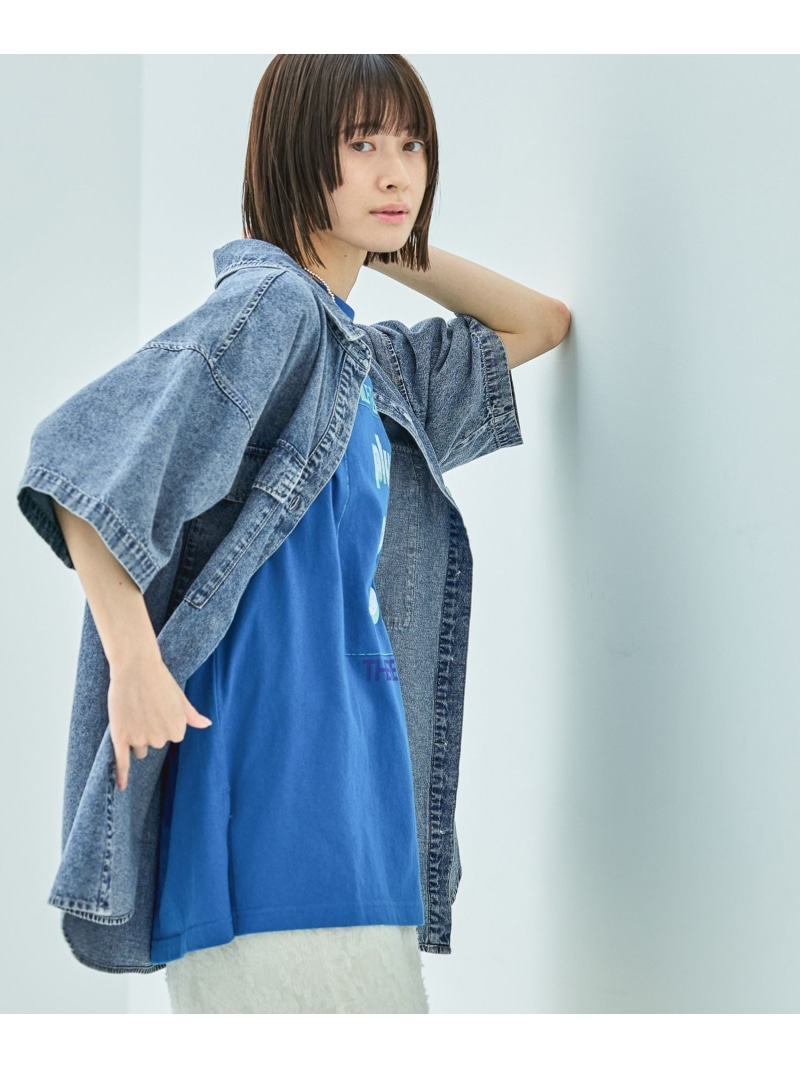 【楽天市場】【SALE／30%OFF】ケミカルウォッシュシャツ半袖 LAKOLE ラコレ トップス シャツ・ブラウス ブラック【RBA_E】[Rakuten Fashion]：LAKOLE