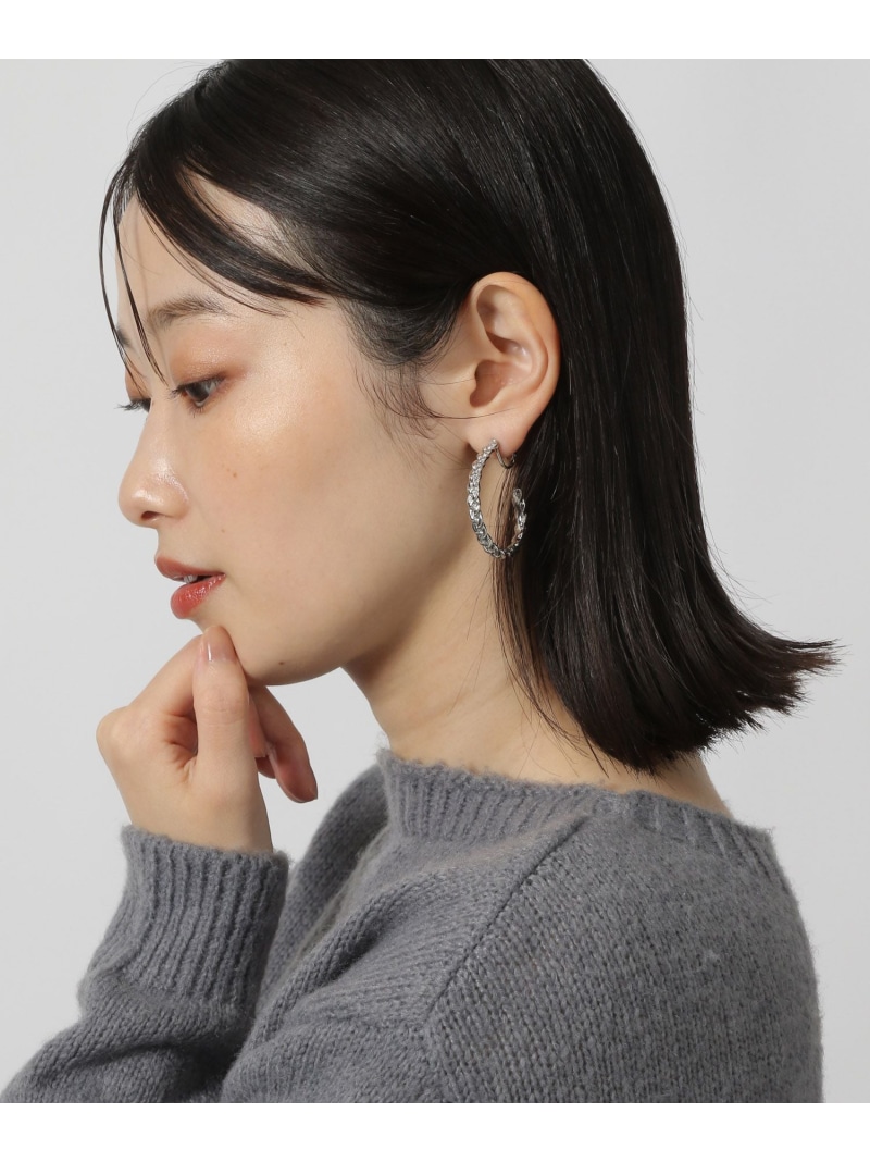 【楽天市場】ねじりフープイヤリング LAKOLE ラコレ アクセサリー・腕時計 イヤリング・イヤーカフ シルバー ゴールド[Rakuten Fashion]：LAKOLE