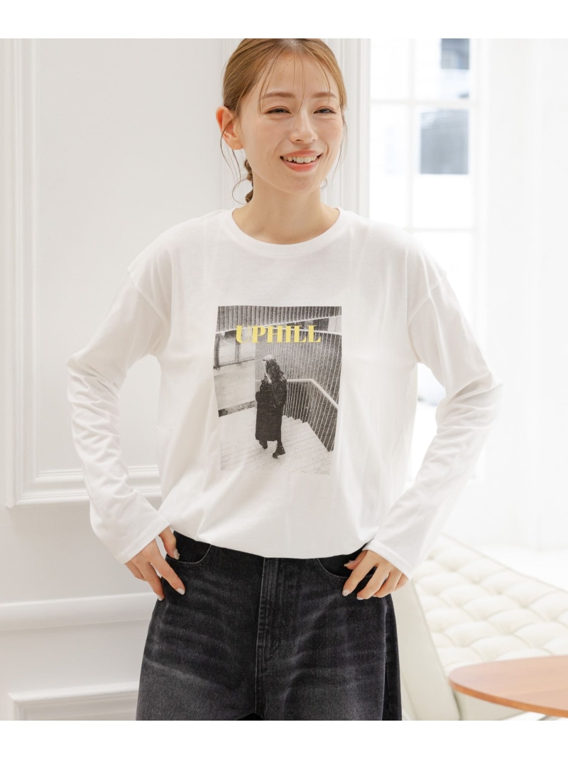 【楽天市場】【SALE／32%OFF】アソートフォトプリント長袖T LAKOLE ラコレ トップス カットソー・Tシャツ ピンク グレー ホワイト【RBA_E】[Rakuten Fashion ...