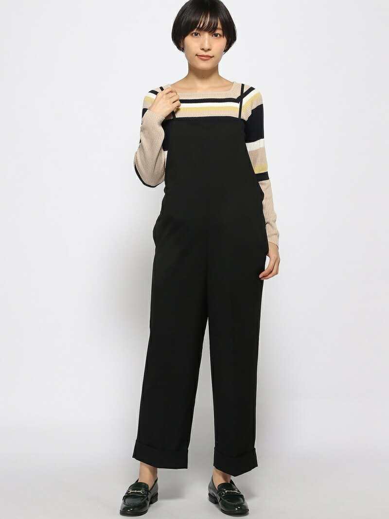 【楽天市場】【SALE／59%OFF】(W)TRエプロンサロペット LAKOLE ラコレ オールインワン・オーバーオール オーバーオール・サロペット ブルー ベージュ ブラック【RBA_E ...