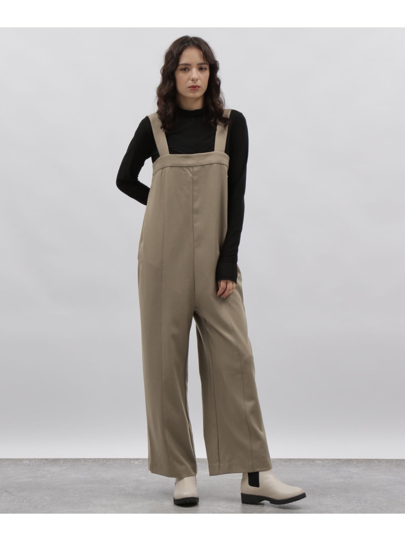 【楽天市場】【SALE／44%OFF】(W)Dワイドサロペット LAKOLE ラコレ オールインワン・オーバーオール オーバーオール・サロペット ブラウン ベージュ ブラック【RBA_E ...