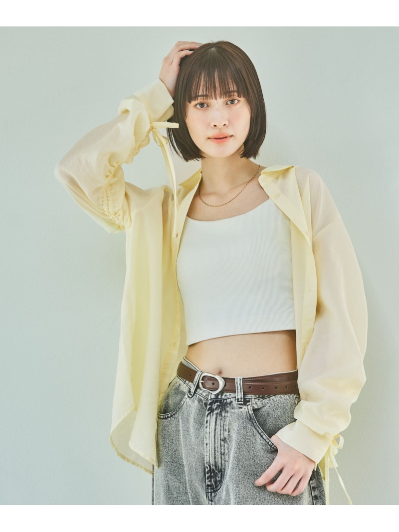 【楽天市場】【SALE／30%OFF】袖シャーリングシャツ4 LAKOLE ラコレ トップス シャツ・ブラウス ブルー グリーン ホワイト イエロー【RBA_E】[Rakuten ...