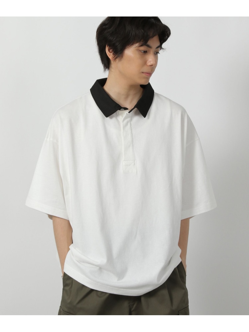 【楽天市場】【SALE／47%OFF】ラガーポロTEE LAKOLE ラコレ トップス ポロシャツ ネイビー オレンジ ホワイト【RBA_E】[Rakuten Fashion]：LAKOLE