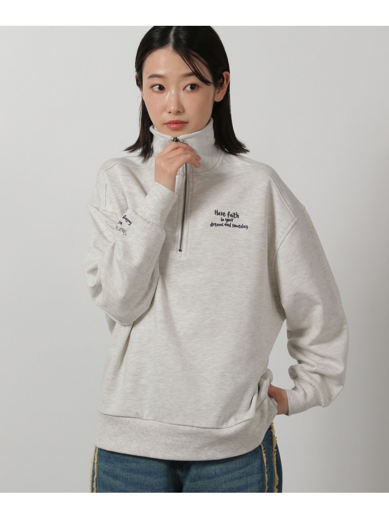 【楽天市場】【SALE／60%OFF】レターロゴハーフZIPプルオーバー LAKOLE ラコレ トップス スウェット・トレーナー ネイビー グリーン ピンク【RBA_E】[Rakuten ...