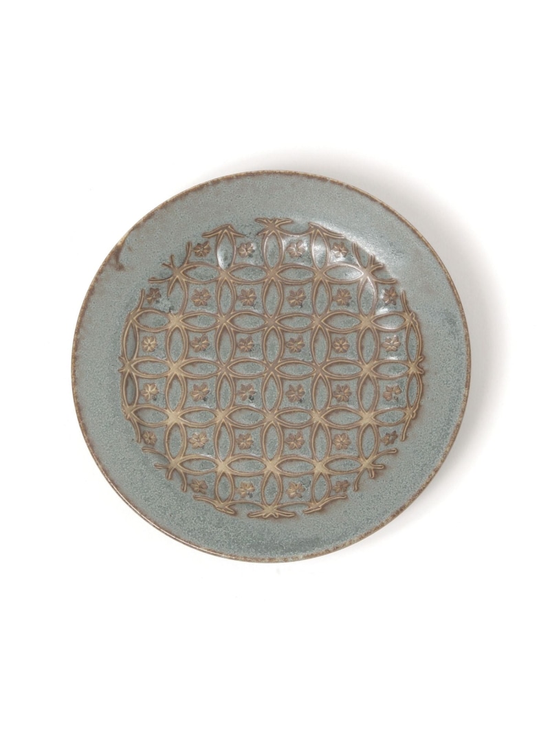 【楽天市場】七宝プレート(S) LAKOLE ラコレ 食器・調理器具・キッチン用品 食器・皿 グレー ホワイト[Rakuten Fashion]：LAKOLE