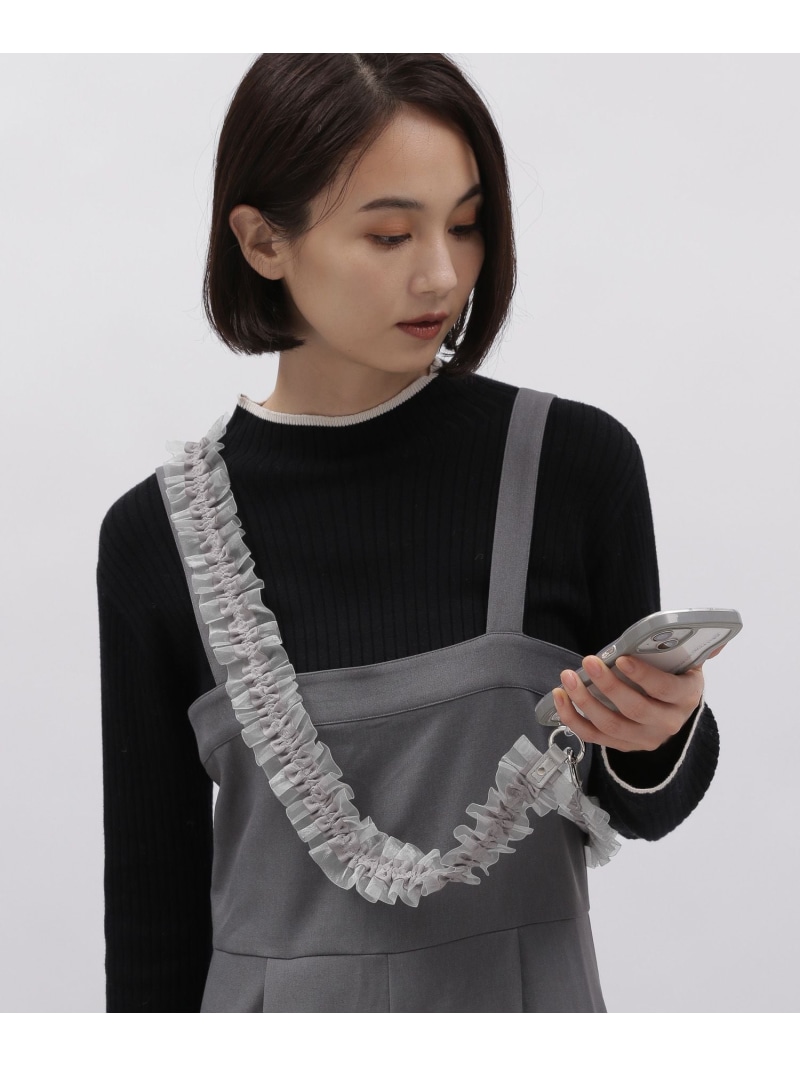 【楽天市場】【SALE／57%OFF】チュールラッフルスマホショルダー LAKOLE ラコレ スマホグッズ・オーディオ機器 その他のスマホグッズ・オーディオ機器 ブラウン グレー ネイビー ...