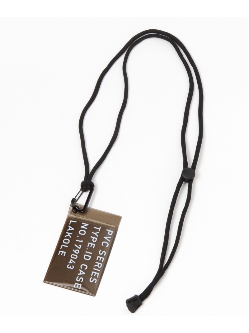 【楽天市場】PVCストラップIDケース LAKOLE ラコレ 財布・ポーチ・ケース コインケース・小銭入れ・札入れ ブラック[Rakuten Fashion]：LAKOLE