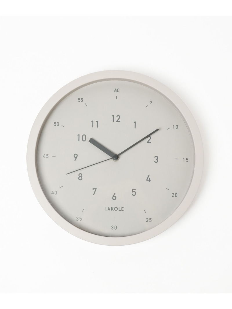 【楽天市場】【SALE／5%OFF】大きな掛け時計2 LAKOLE ラコレ インテリア・生活雑貨 時計 グレー ホワイト【RBA_E】[Rakuten Fashion]：LAKOLE