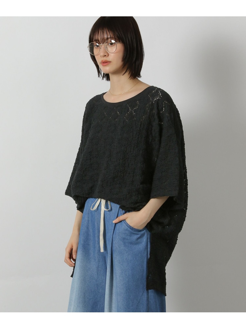 【楽天市場】カットレースプルオーバー半袖 LAKOLE ラコレ トップス カットソー・Tシャツ ホワイト イエロー ブラック[Rakuten Fashion]：LAKOLE