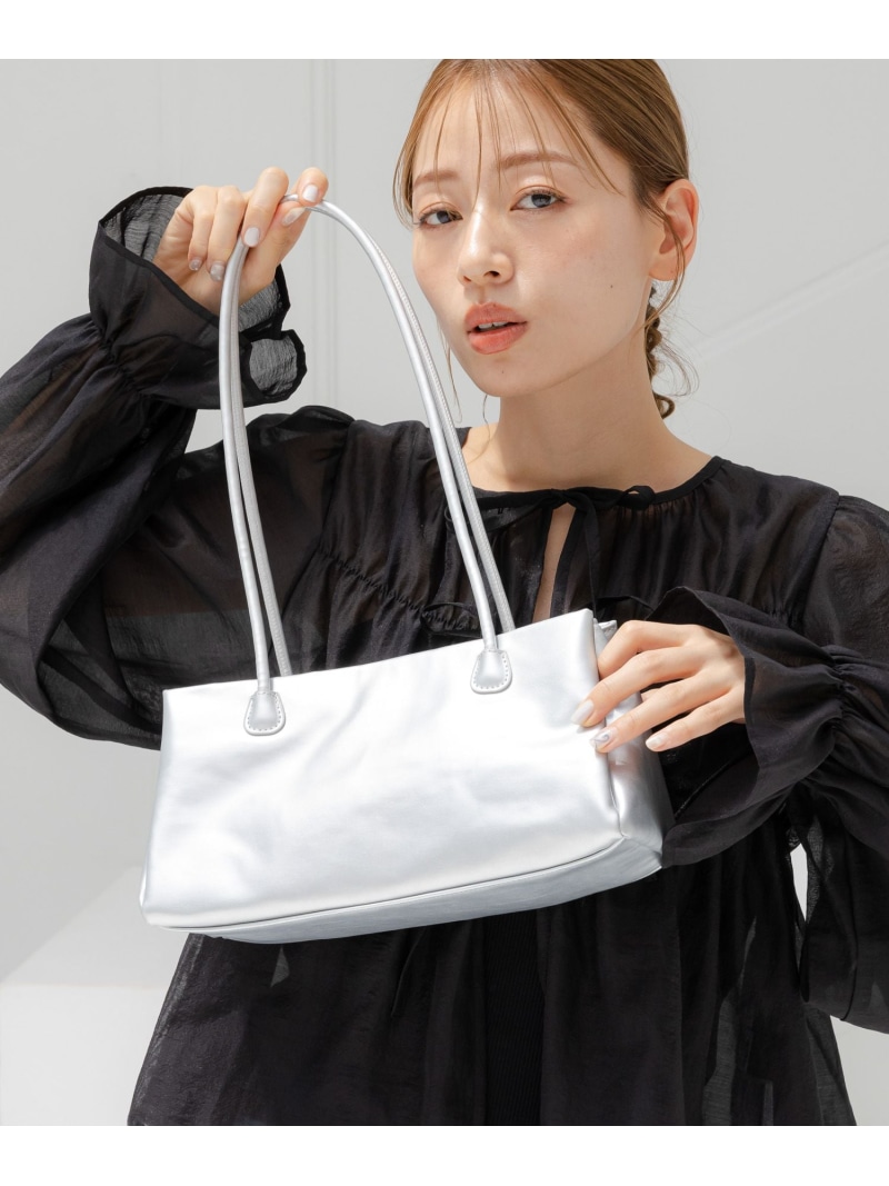 【楽天市場】【SALE／41%OFF】ロングハンドルヨコ型トートバッグ2 LAKOLE ラコレ バッグ トートバッグ ブラウン ブラック シルバー ベージュ ホワイト【RBA_E ...