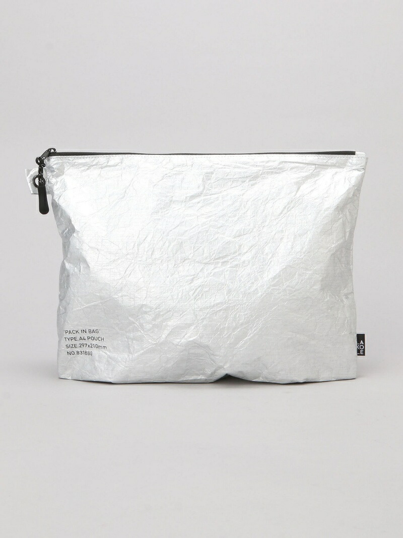 【楽天市場】【SALE／50%OFF】19PBポーチA4 LAKOLE ラコレ 財布・ポーチ・ケース ポーチ シルバー ベージュ ホワイト【RBA_E】[Rakuten Fashion]：LAKOLE