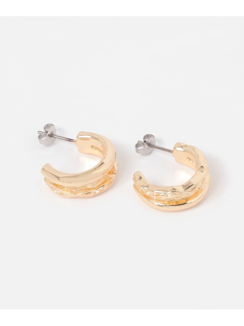 【楽天市場】スプリットフープピアス LAKOLE ラコレ アクセサリー・腕時計 ピアス シルバー ゴールド[Rakuten Fashion]：LAKOLE