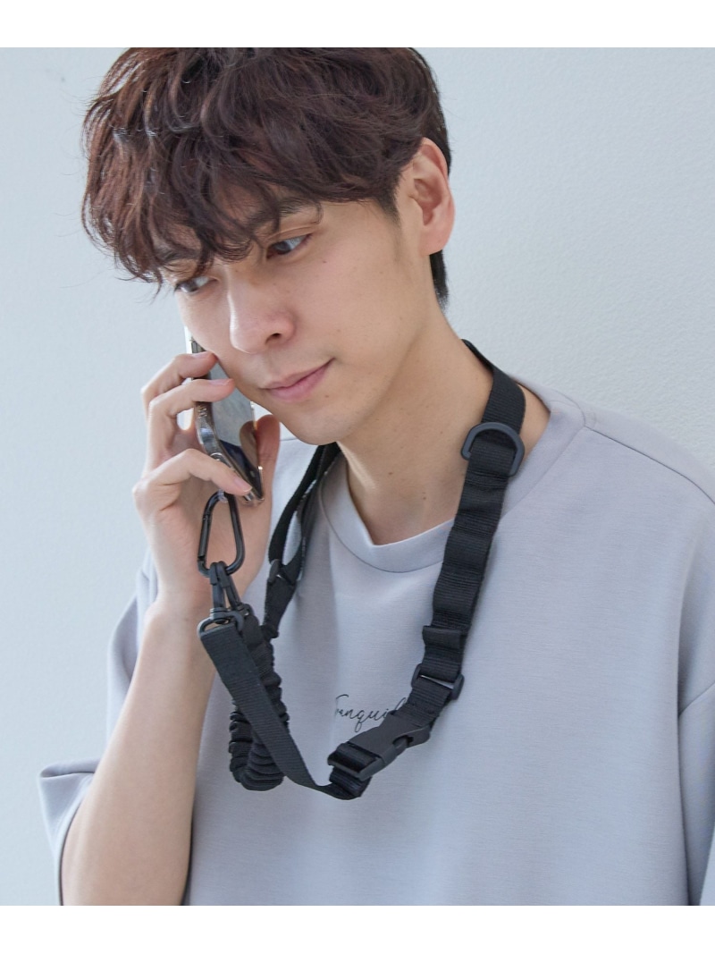 【楽天市場】ランヤードスマホショルダー2 LAKOLE ラコレ スマホグッズ・オーディオ機器 その他のスマホグッズ・オーディオ機器 パープル ブラック グレー[Rakuten Fashion ...