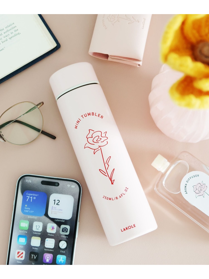 【楽天市場】【SALE／30%OFF】FLOWERミニボトル250ml LAKOLE ラコレ 食器・調理器具・キッチン用品 水筒・マグボトル グリーン ブラウン ピンク【RBA_E ...