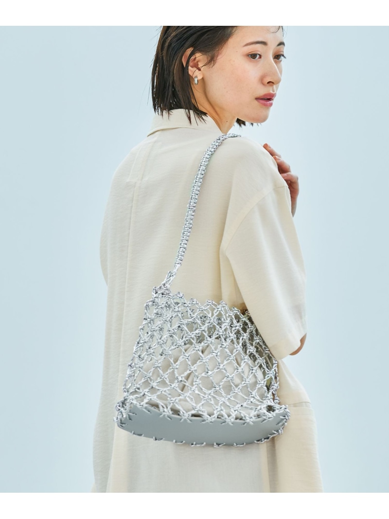 【楽天市場】【SALE／27%OFF】メタリックメッシュワンハンドルバッグ LAKOLE ラコレ バッグ ハンドバッグ シルバー ブラック【RBA_E】[Rakuten Fashion]：LAKOLE