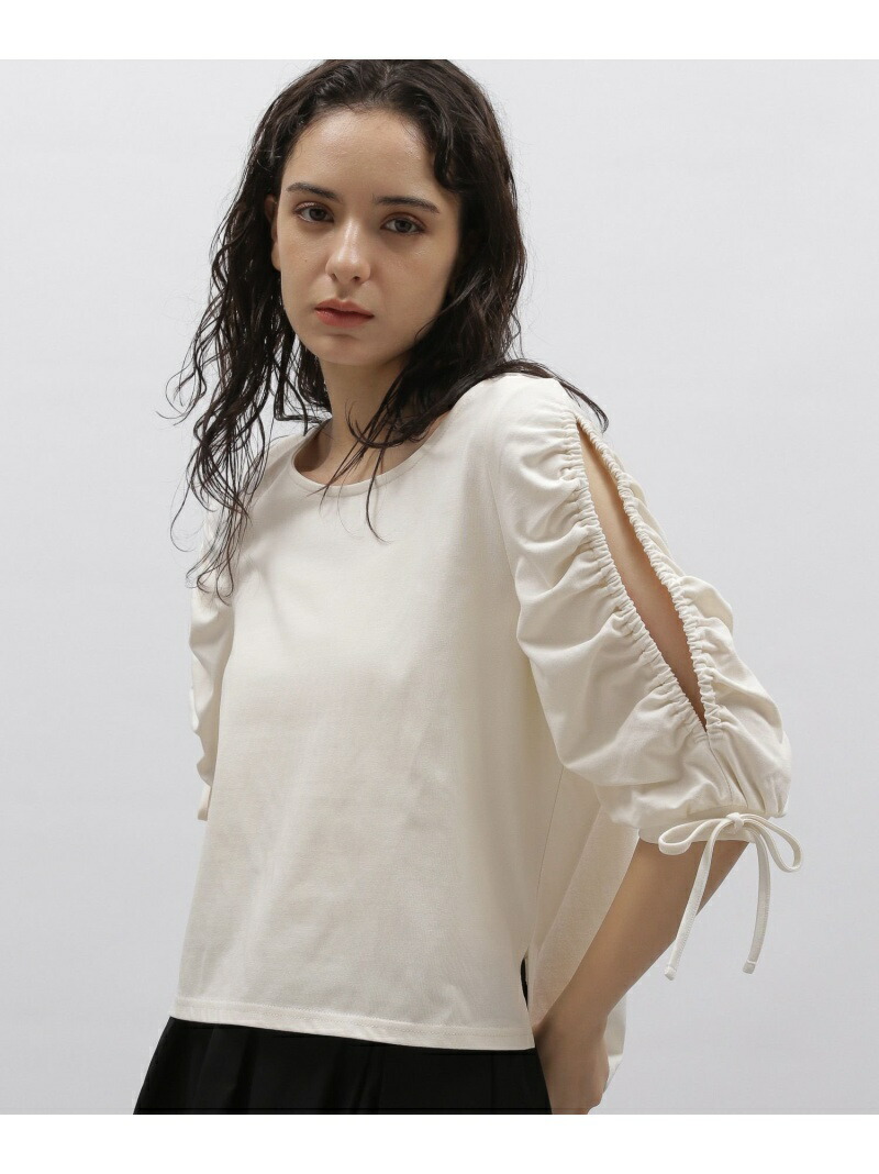 【楽天市場】【SALE／24%OFF】(W)オープンアームトップ LAKOLE ラコレ トップス カットソー・Tシャツ ホワイト カーキ ブラック【RBA_E】[Rakuten Fashion ...