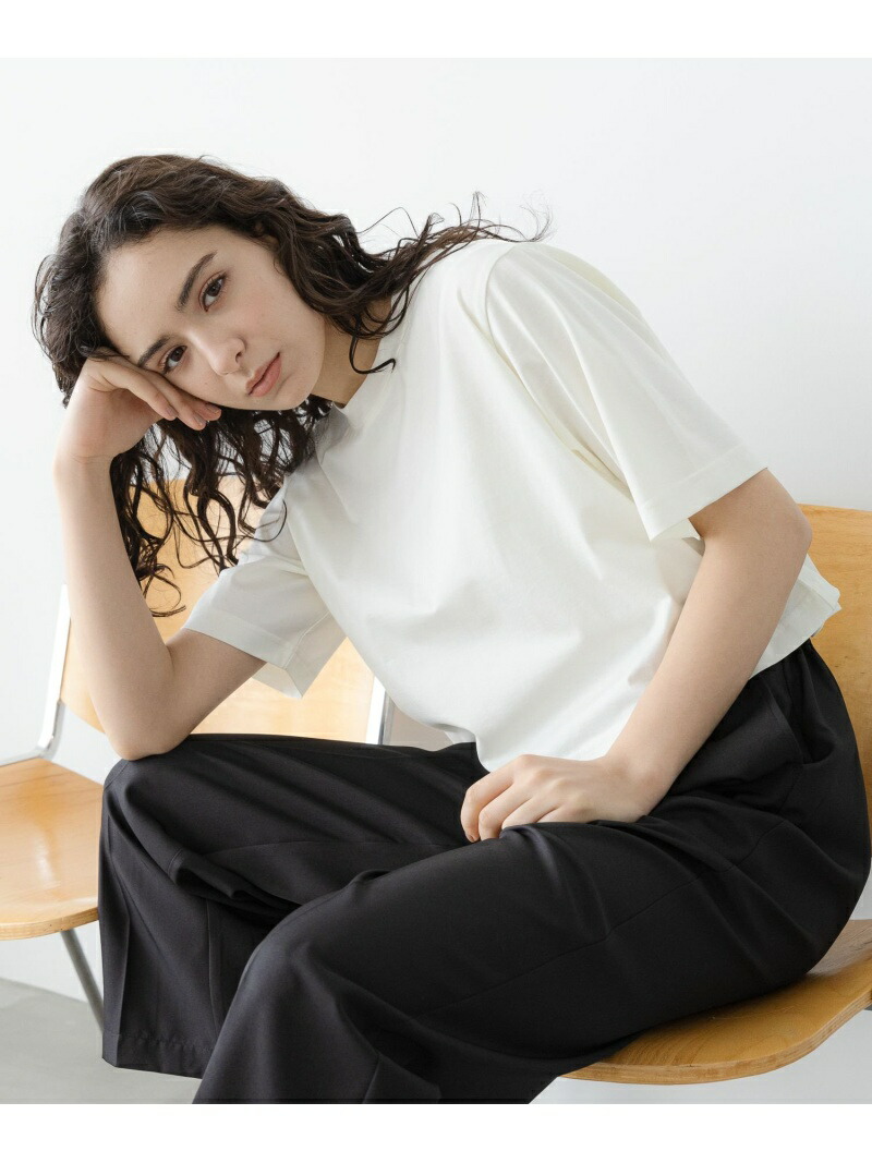 【楽天市場】【SALE／25%OFF】(W)シルケットコンパクトTEE LAKOLE ラコレ トップス カットソー・Tシャツ ホワイト ネイビー ブラック【RBA_E】[Rakuten ...