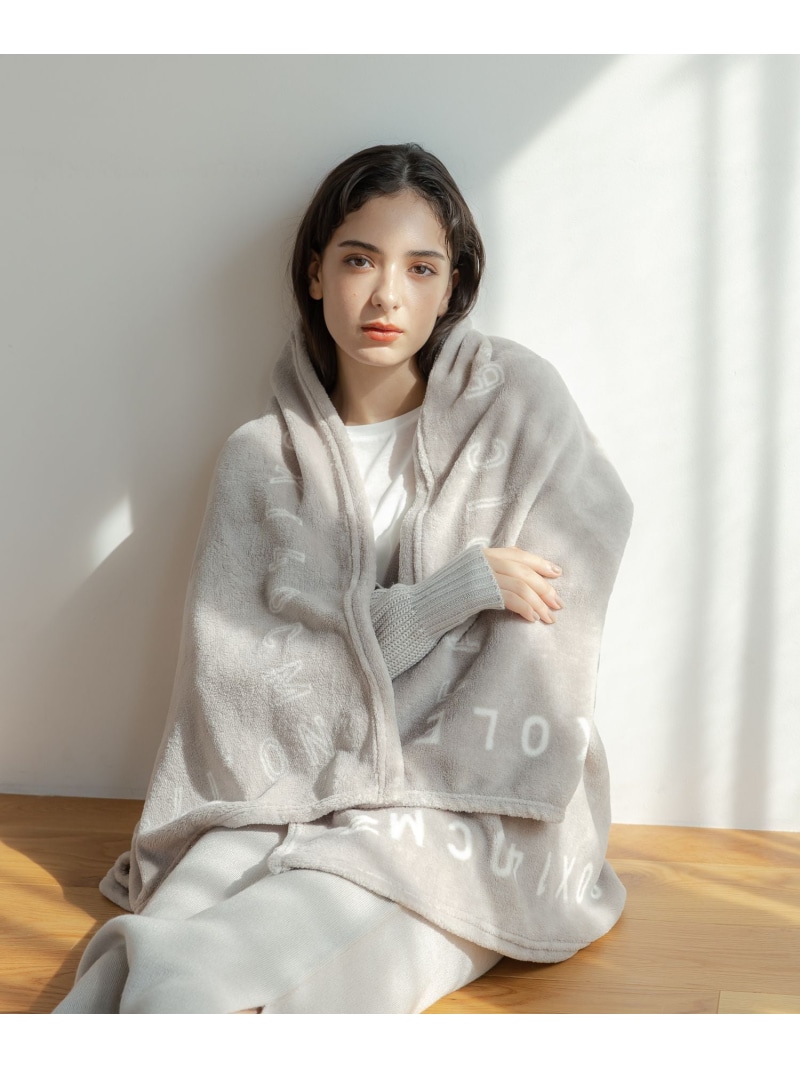 【楽天市場】【SALE／28%OFF】24AWブランケット LAKOLE ラコレ インテリア・生活雑貨 ブランケット・ひざ掛け グレー ホワイト ブラック オレンジ【RBA_E ...