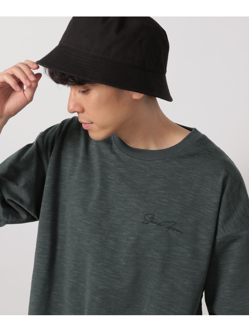 【楽天市場】スラブロゴ刺繍T LAKOLE ラコレ トップス カットソー・Tシャツ ホワイト グレー[Rakuten Fashion]：LAKOLE