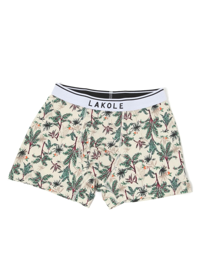 【楽天市場】パームツリーボクサーパンツ LAKOLE ラコレ インナー・ルームウェア ボクサーパンツ・トランクス ベージュ ブラック グリーン[Rakuten Fashion]：LAKOLE