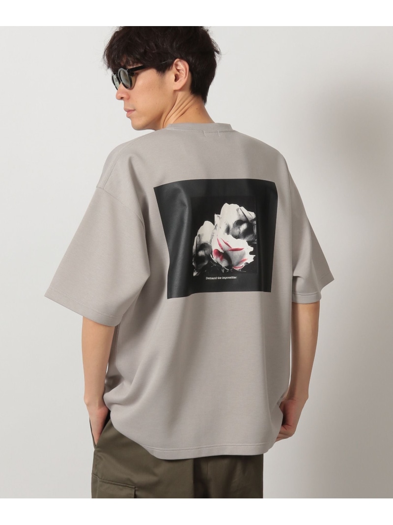 【楽天市場】【SALE／40%OFF】フラワーバックプリントT LAKOLE ラコレ トップス カットソー・Tシャツ ホワイト ネイビー【RBA_E】[Rakuten Fashion]：LAKOLE