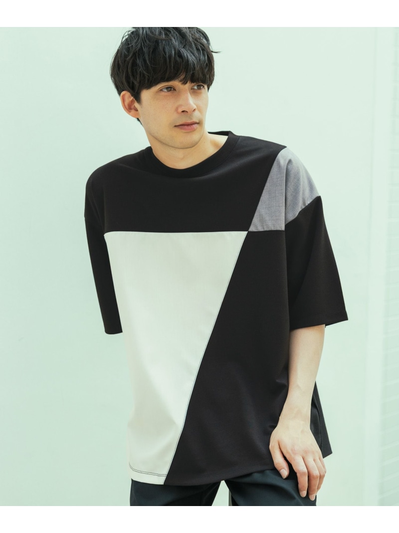 【楽天市場】【SALE／40%OFF】ジオメ切替T LAKOLE ラコレ トップス カットソー・Tシャツ グレー ブラック ホワイト【RBA_E】[Rakuten Fashion]：LAKOLE