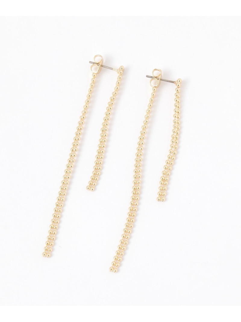 【楽天市場】ボールチェーンロングピアス LAKOLE ラコレ アクセサリー・腕時計 ピアス ゴールド シルバー[Rakuten Fashion ...