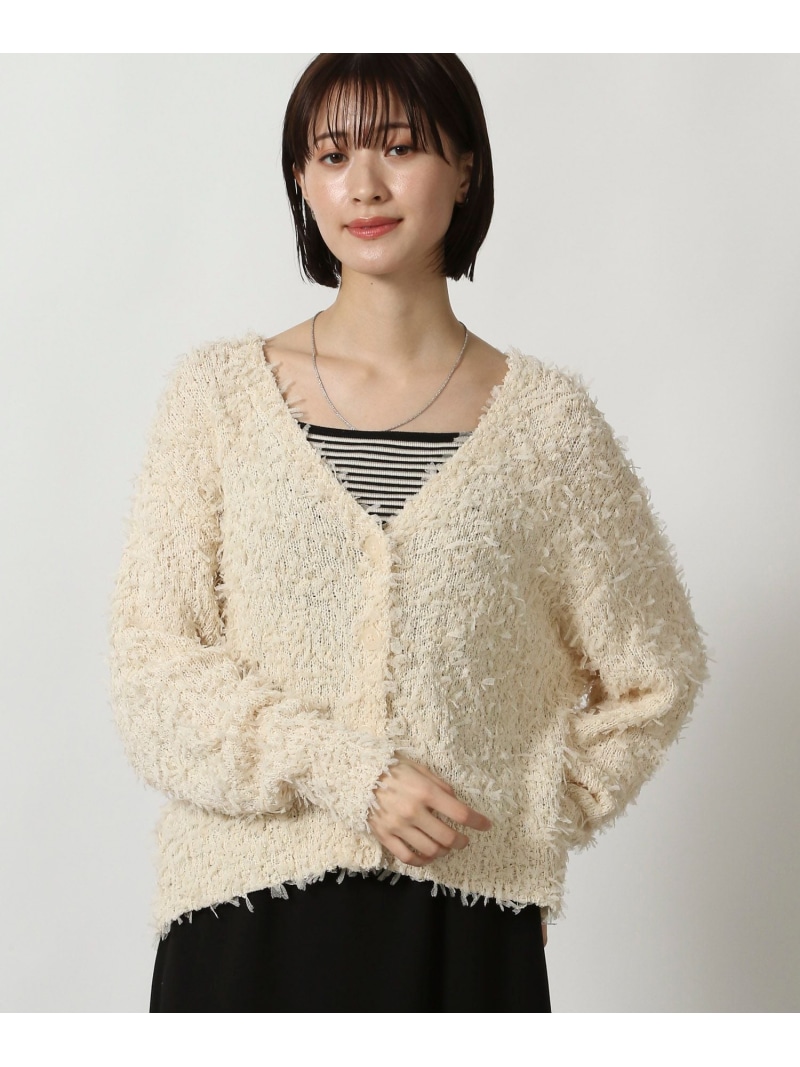 【楽天市場】【SALE／52%OFF】チュールヤーンニットカーディガン LAKOLE ラコレ トップス カーディガン イエロー グレー ホワイト【RBA_E】[Rakuten Fashion ...