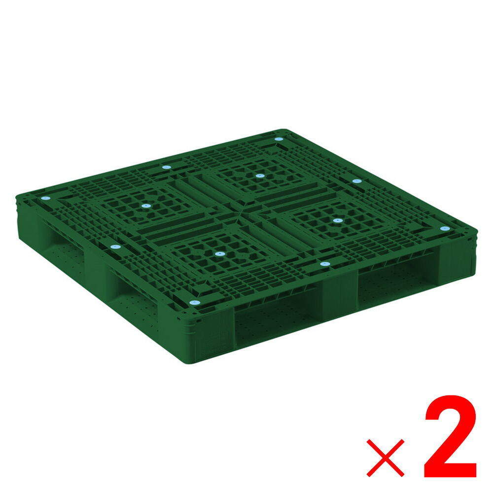 【楽天市場】【法人限定】サンコー パレット D4-1111-2 グリーン 812185-00 ×2個 セット販売 【メーカー直送・代引不可・置配不可】：Arclands Online 楽天市場支店