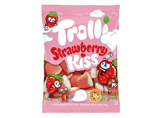 楽天市場】トローリ スパゲッティサワーストロベリー 100gグミ