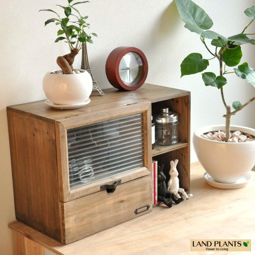 【楽天市場】【 インテリア雑貨 】【SALE】天然木で造った ガラスラック 収納家具 LFS-498BR 東谷 敬老の日 ポイント消化 観葉 ...