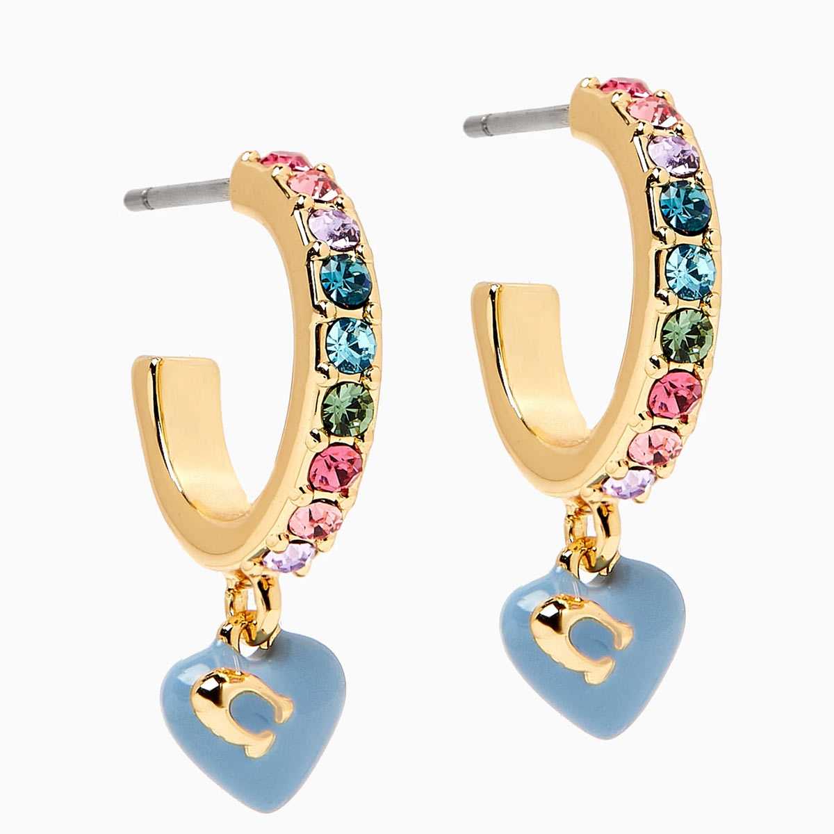 【楽天市場】コーチ ピアス レディース ブランドロゴ ゴールド フープ ビジュー 上品 キャッチ落ちない Coach：LAngelina