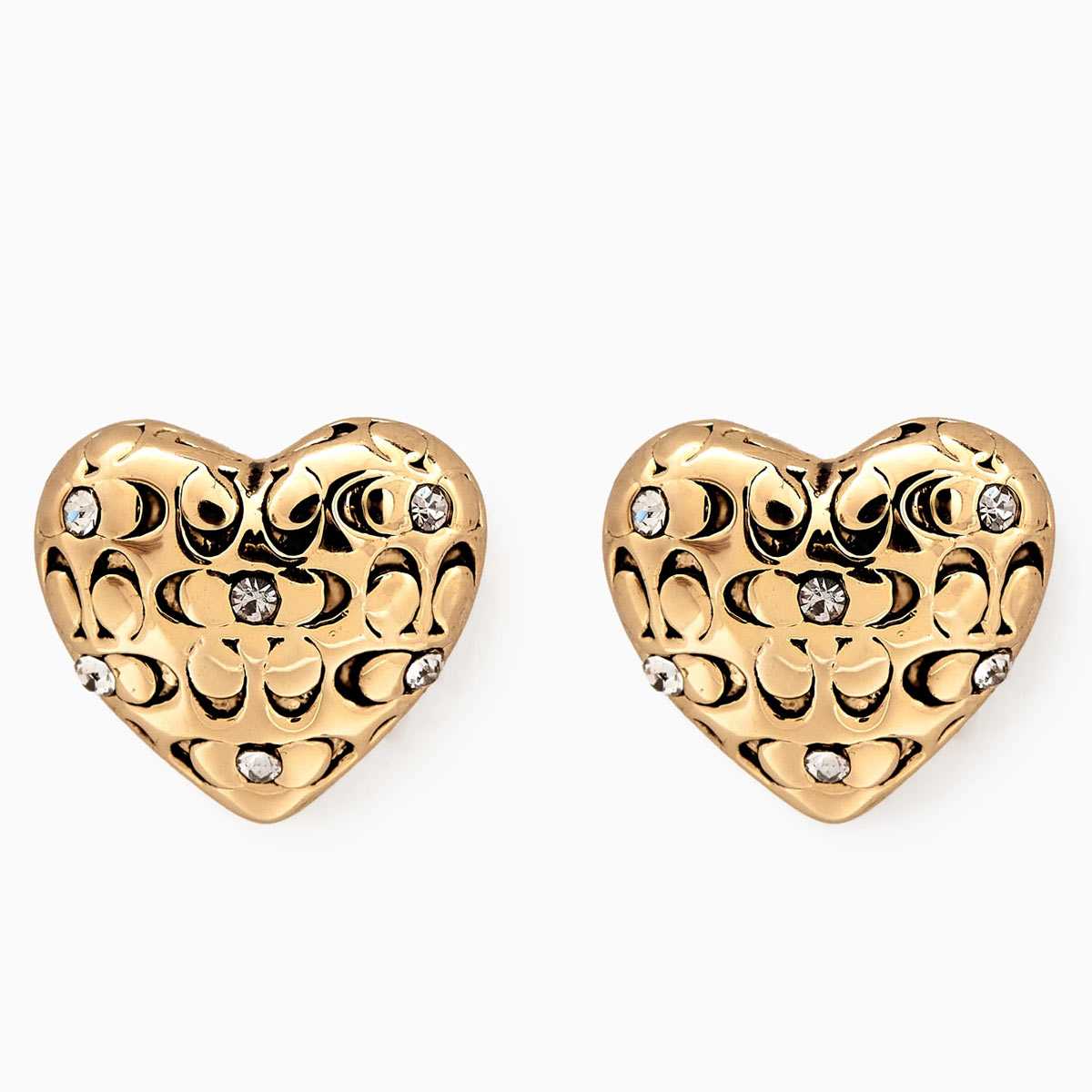 【楽天市場】コーチ ピアス レディース ハート ブランドロゴ ゴールド シンプル バレンタイン キャッチ落ちない Coach：LAngelina