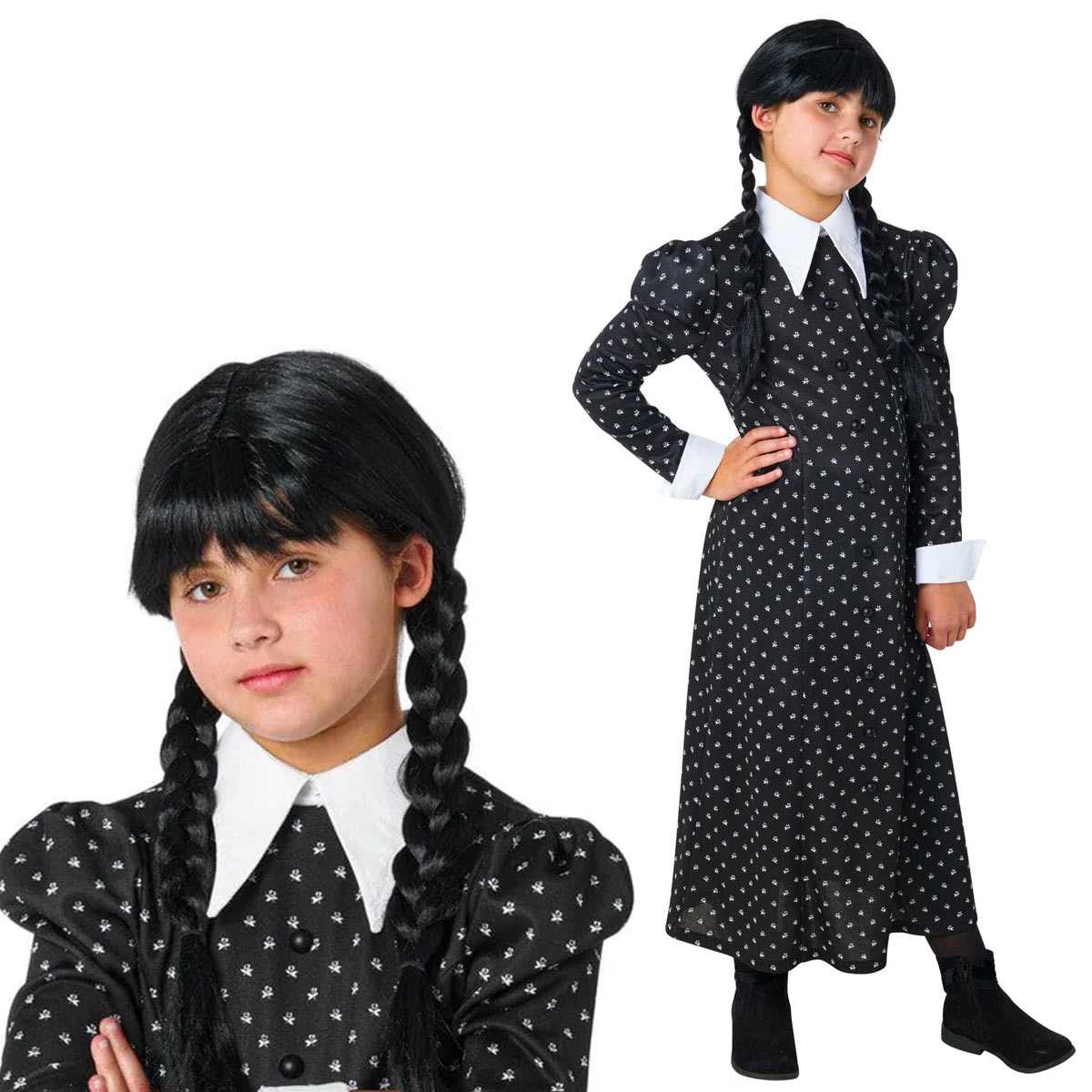 【楽天市場】ウェンズデー コスプレ 衣装 アダムスファミリー 仮装 キッズ子供 服 ワンピース ハロウィン Wednesday：LAngelina