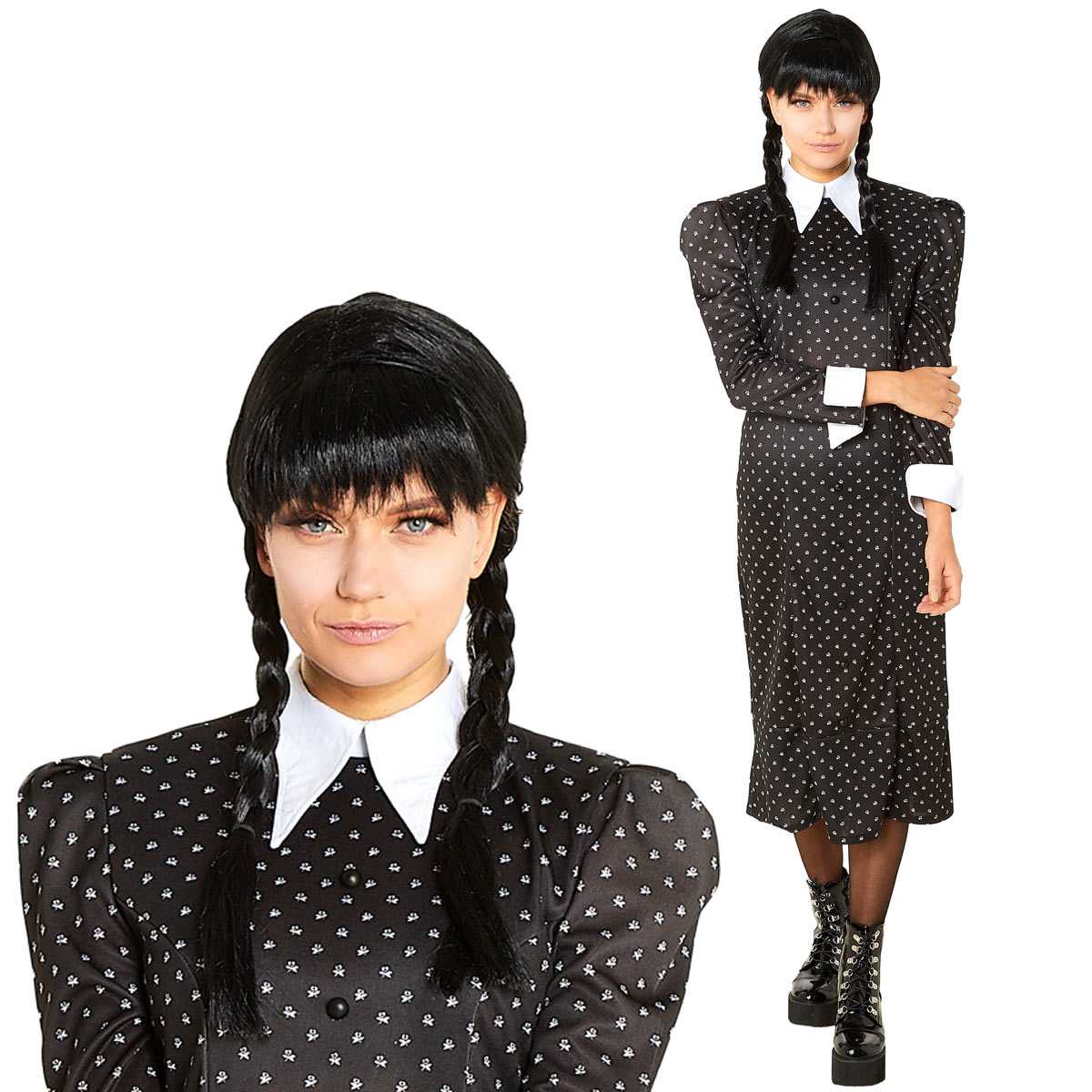 【楽天市場】ウェンズデー コスプレ 衣装 アダムスファミリー 仮装 服 ワンピース ハロウィン 大きいサイズ Wednesday：LAngelina