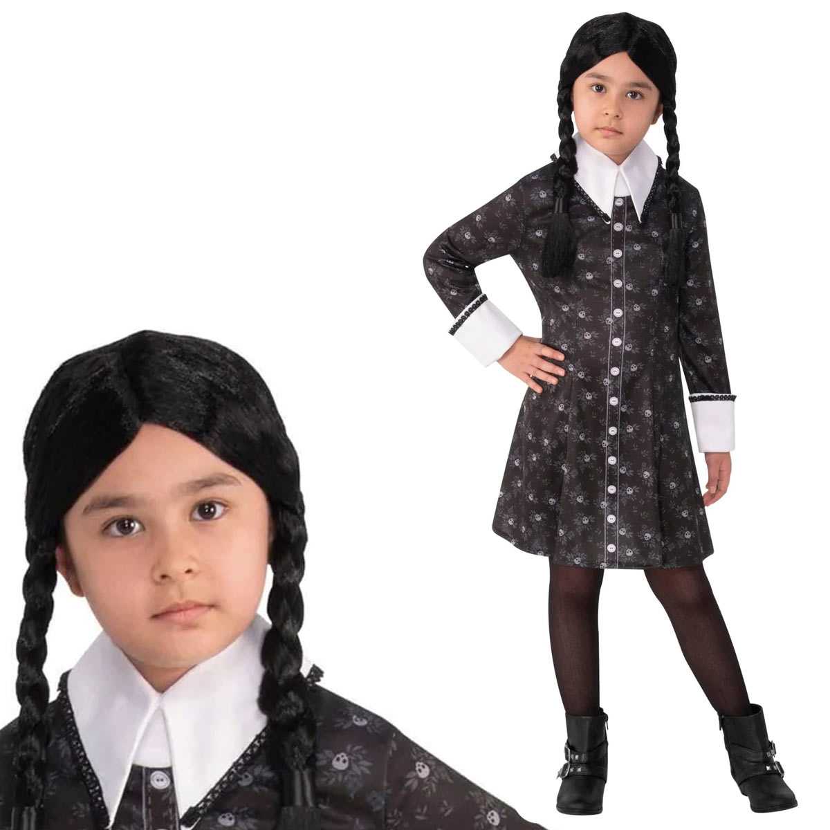 【楽天市場】ウェンズデー コスプレ 衣装 アダムスファミリー 仮装 キッズ子供 服 ワンピース ハロウィン Wednesday：LAngelina